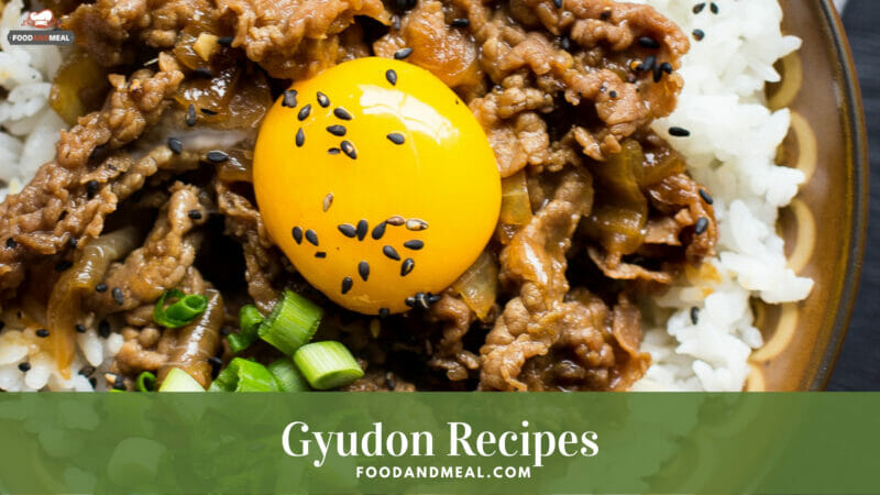 Gyudon Recipe Yoshinoya: Easy-to-make Authentic Japanese Beef Bowl At Home - Foodandmeal.com