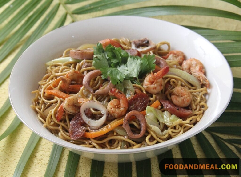 4 Steps For Filipino Dishes Marinduque Pancit Miki - Foodandmeal.com